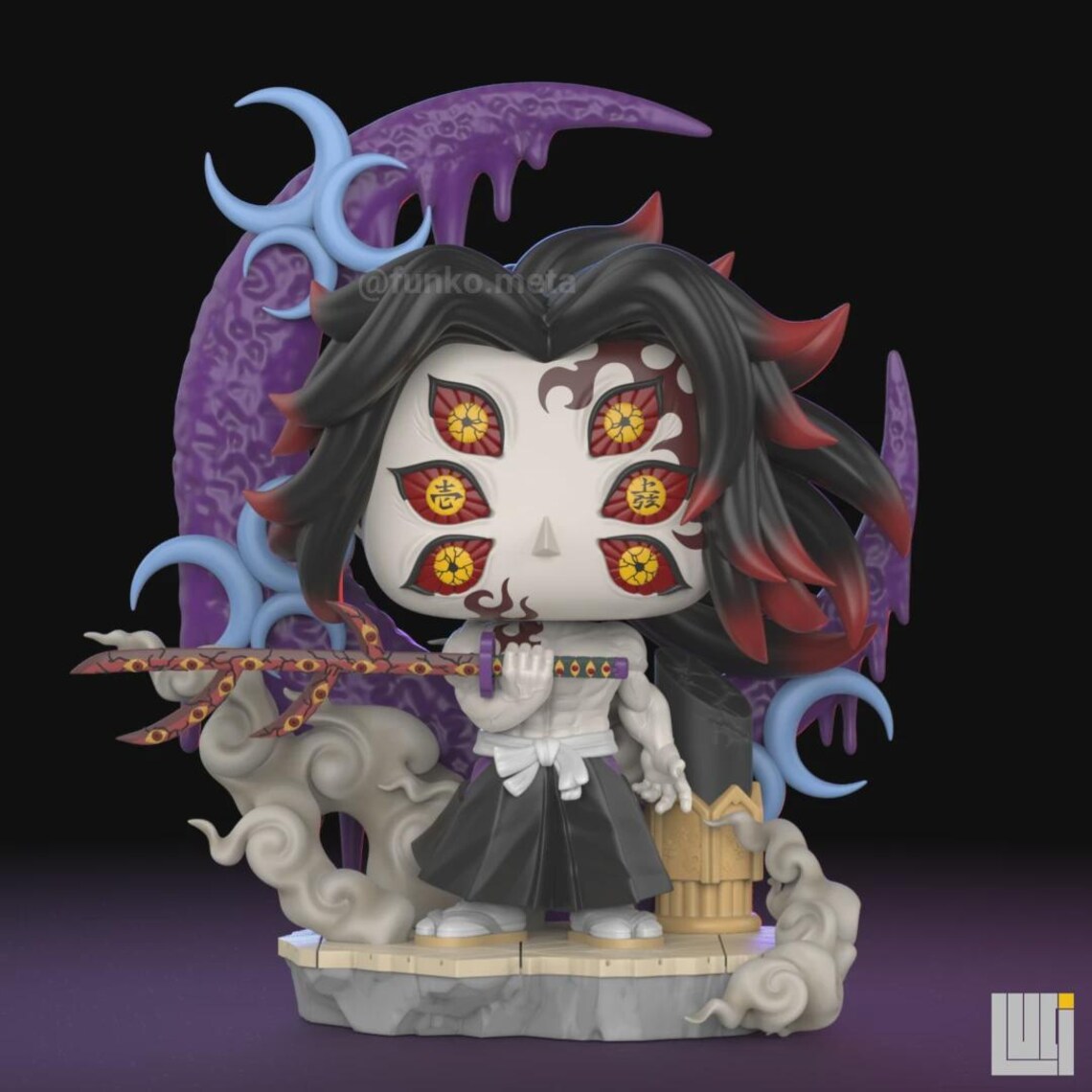 Kokushibo Figure – Upper Moon One, Demon Slayer Collectible - Etsy