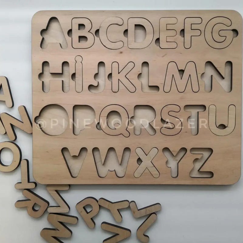 Jigsaw Puzzles With Letters on Back - Etsy