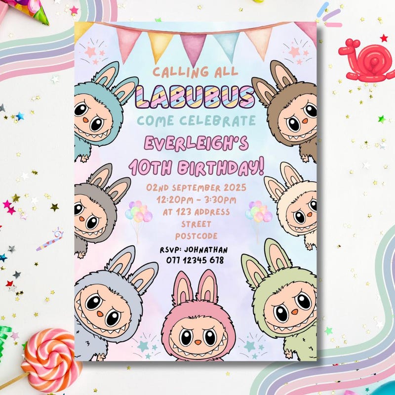 Labubu Png for Cake - Etsy