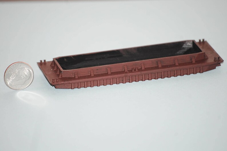 N Scale Hopper Barge Custom Designed Painted Model of a - Etsy