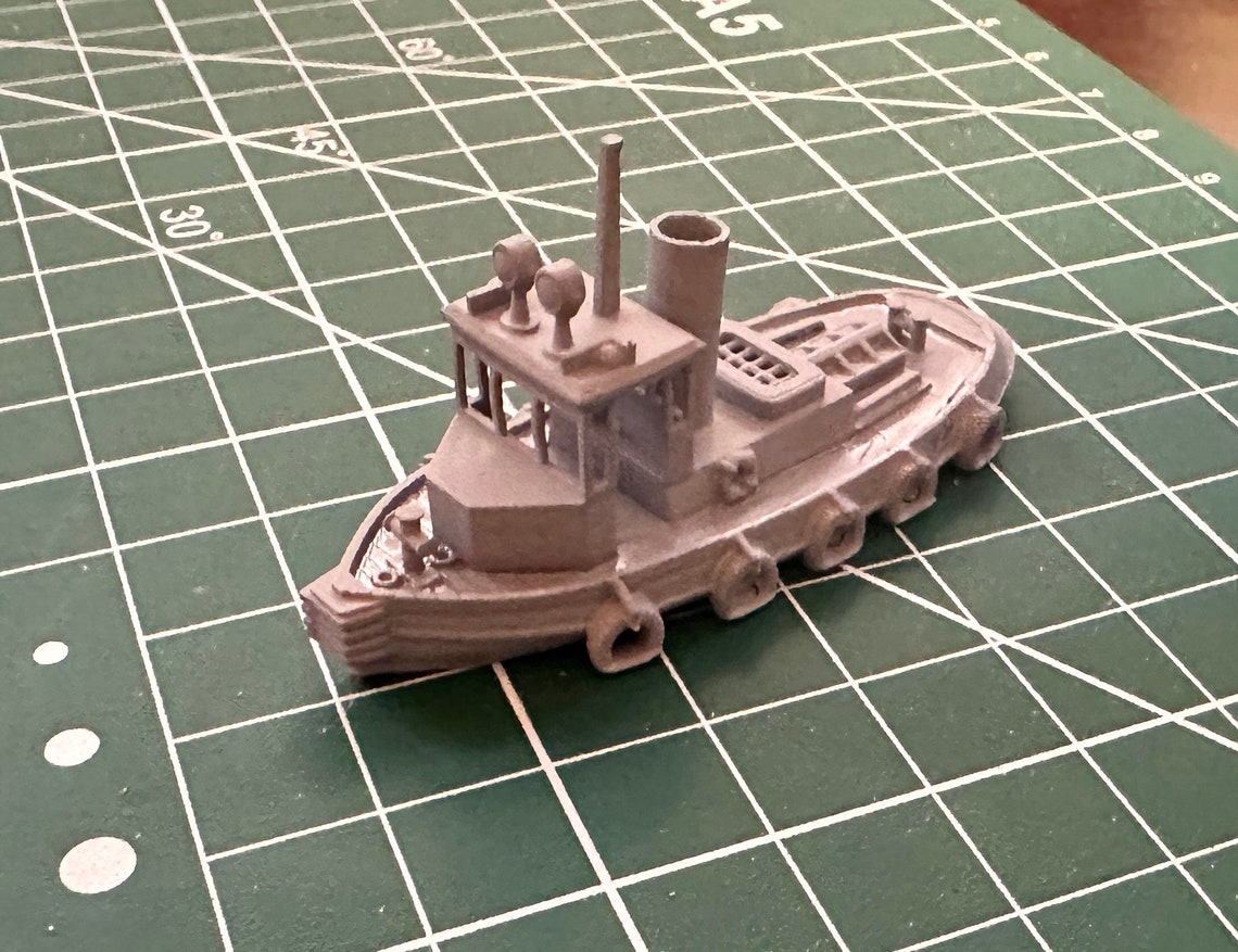 29' Harbor Tug N Scale (1:160) Custom Designed 3D Resin Printed ...