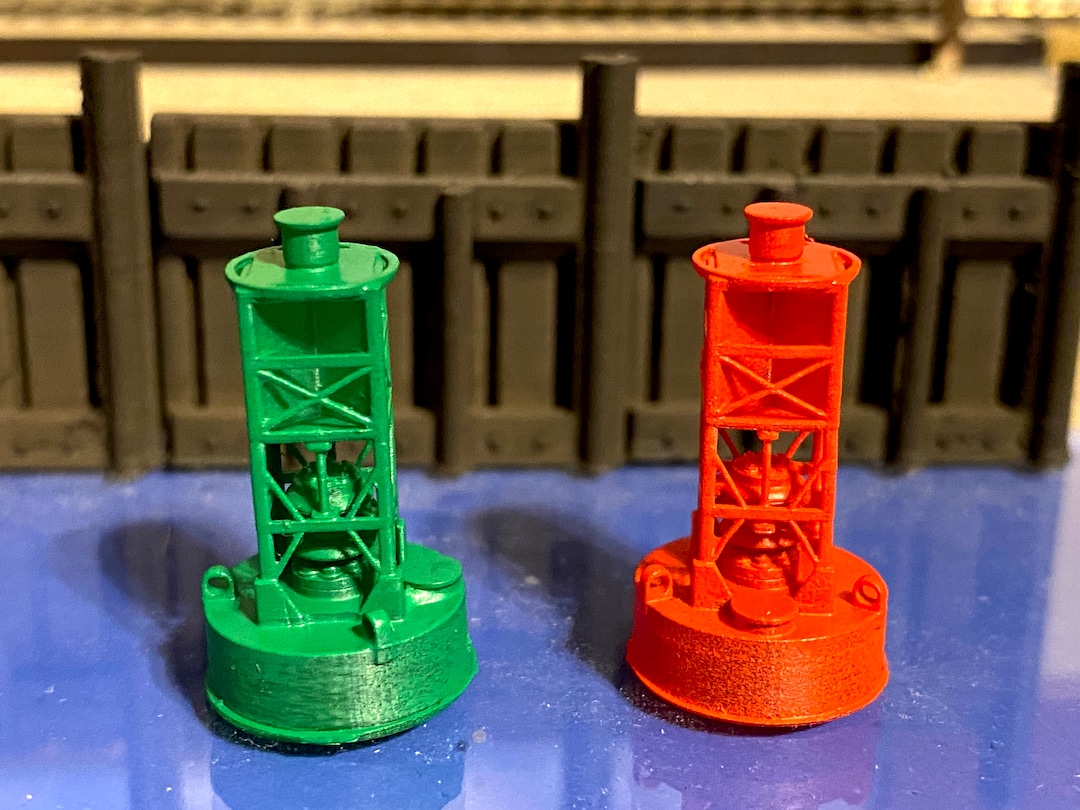 N Scale Channel Marker Buoys Platinum Series 1:160 RTR 1 PAIR Museum ...