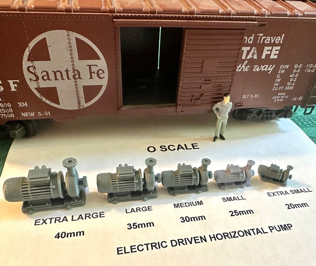 SME Platinum Series O Scale (1:48) Horizontal Pumps - Set of 3 - Comes ...