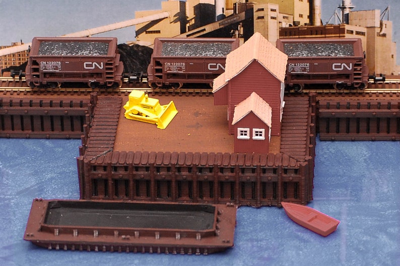 N Scale Hopper Barge Custom Designed Painted Model of a - Etsy