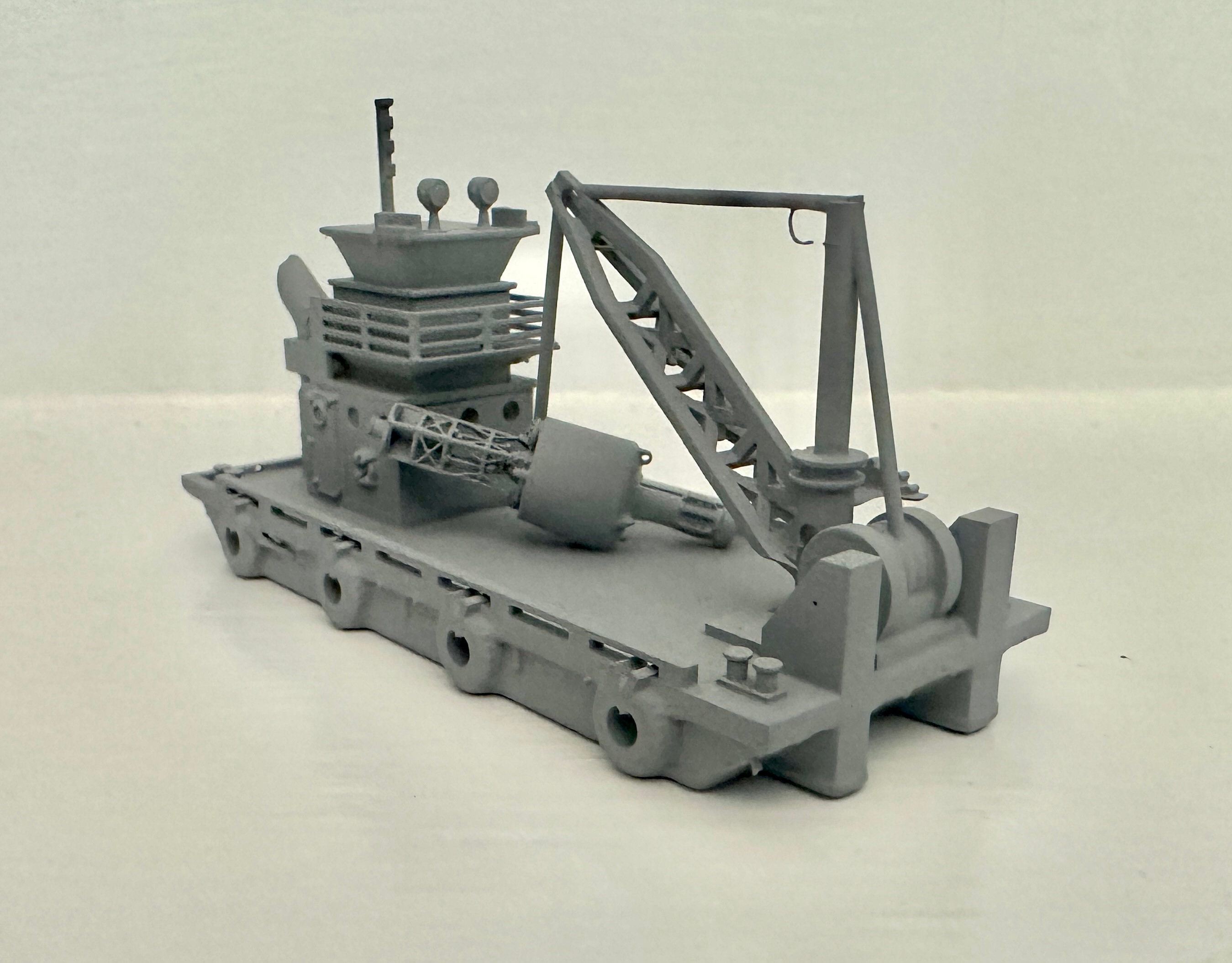 40' Barge Crane N Scale 1:160 With Navigation Buoy Custom Designed ...