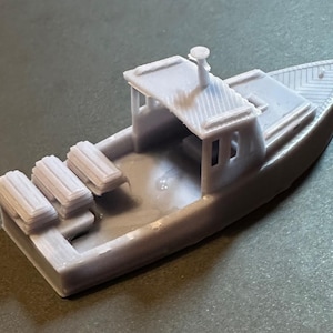 22' Lobster Boat HO (1:87) Scale - Etsy