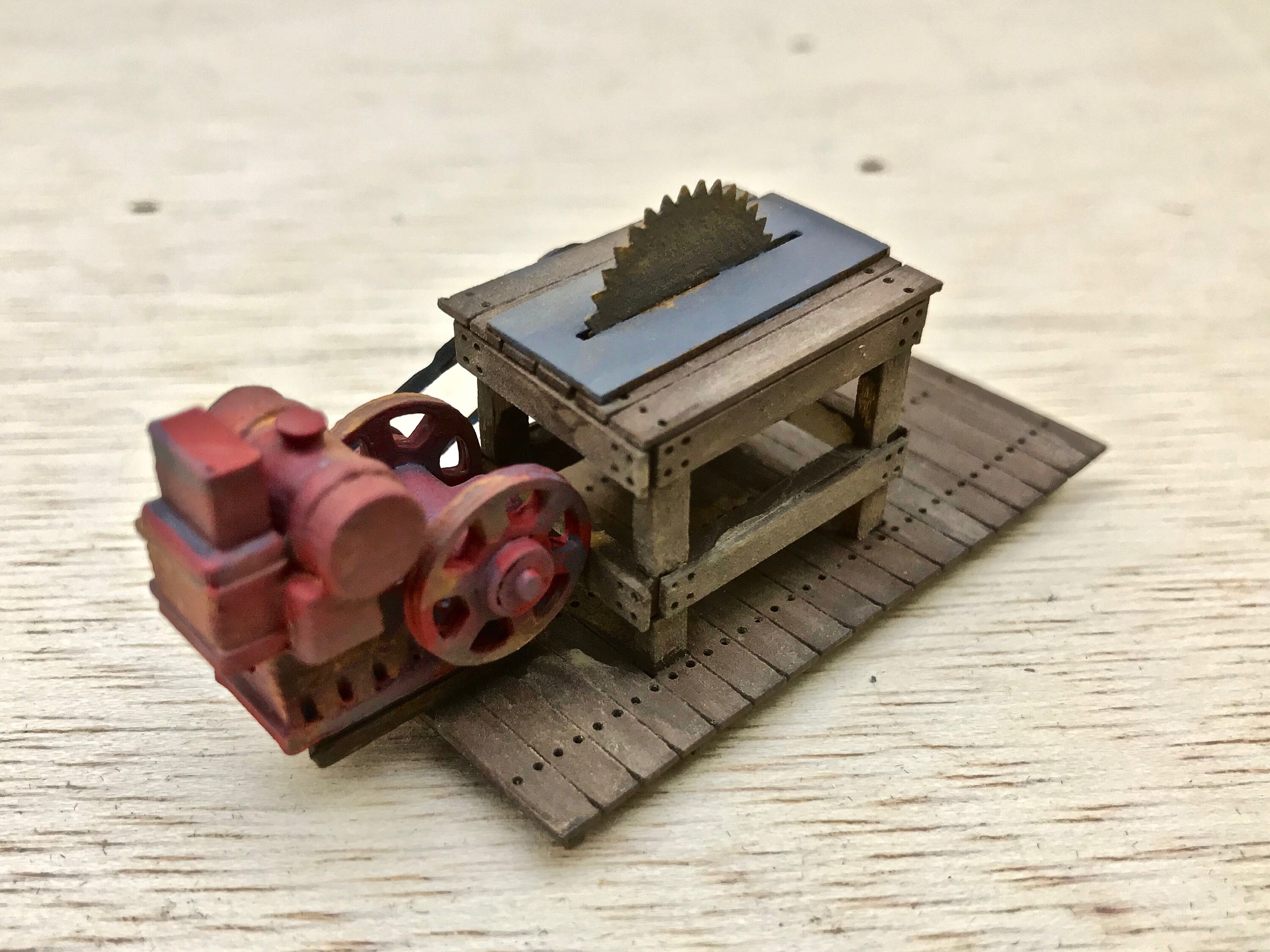 O Scale Gas Powered Table Saw - Your Choice, Building Plans, a Kit or ...