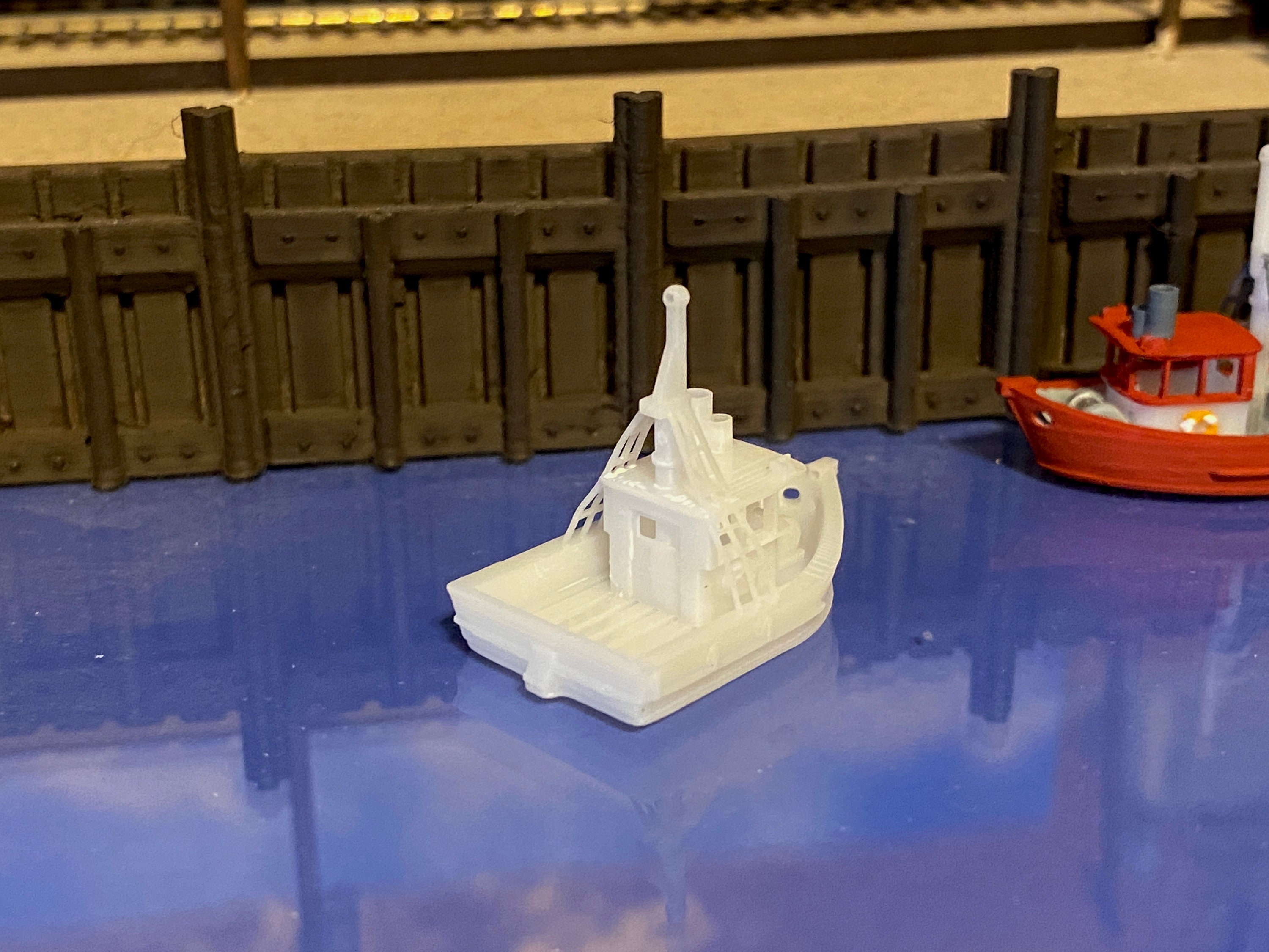 Z Scale Fishing Trawler Platinum Series 1:220 UNPAINTED Museum Quality ...