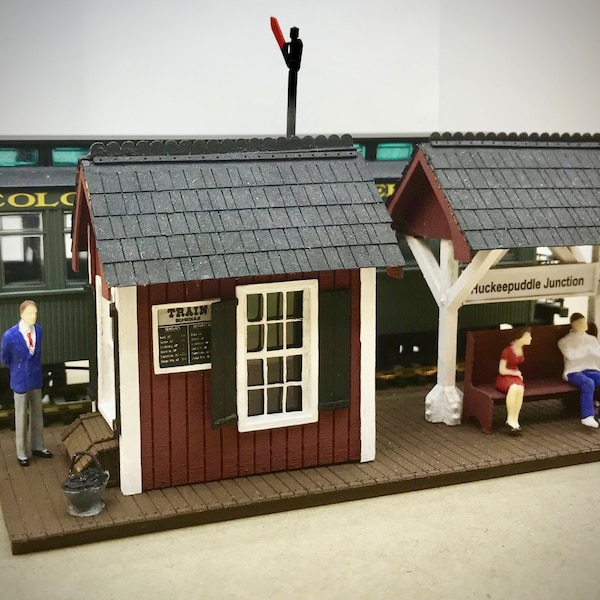 O Scale Train Station - Etsy