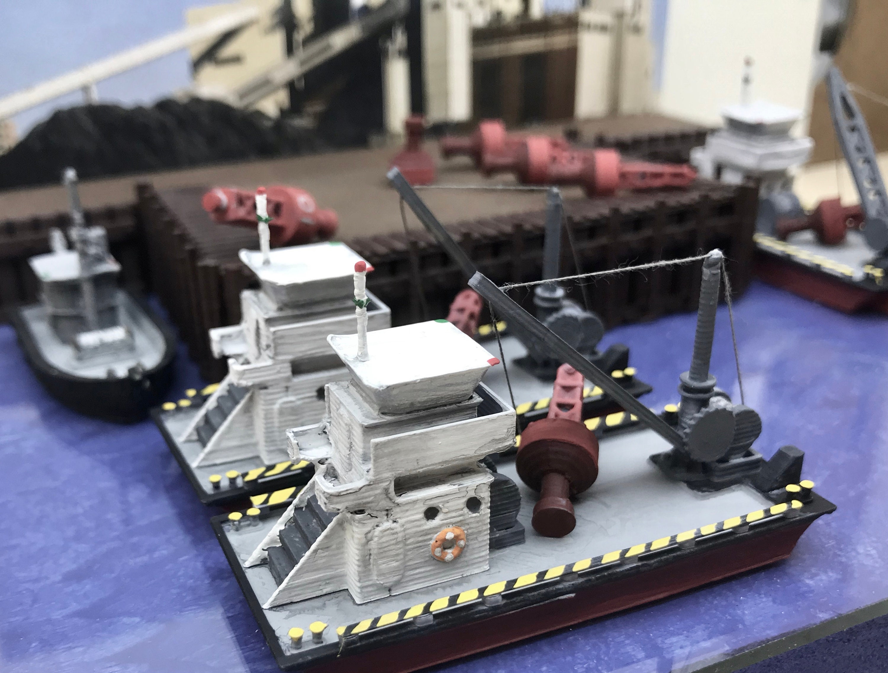 RTR 36' Work Barge N Scale 1:160 Custom Designed Handcrafted Model ...