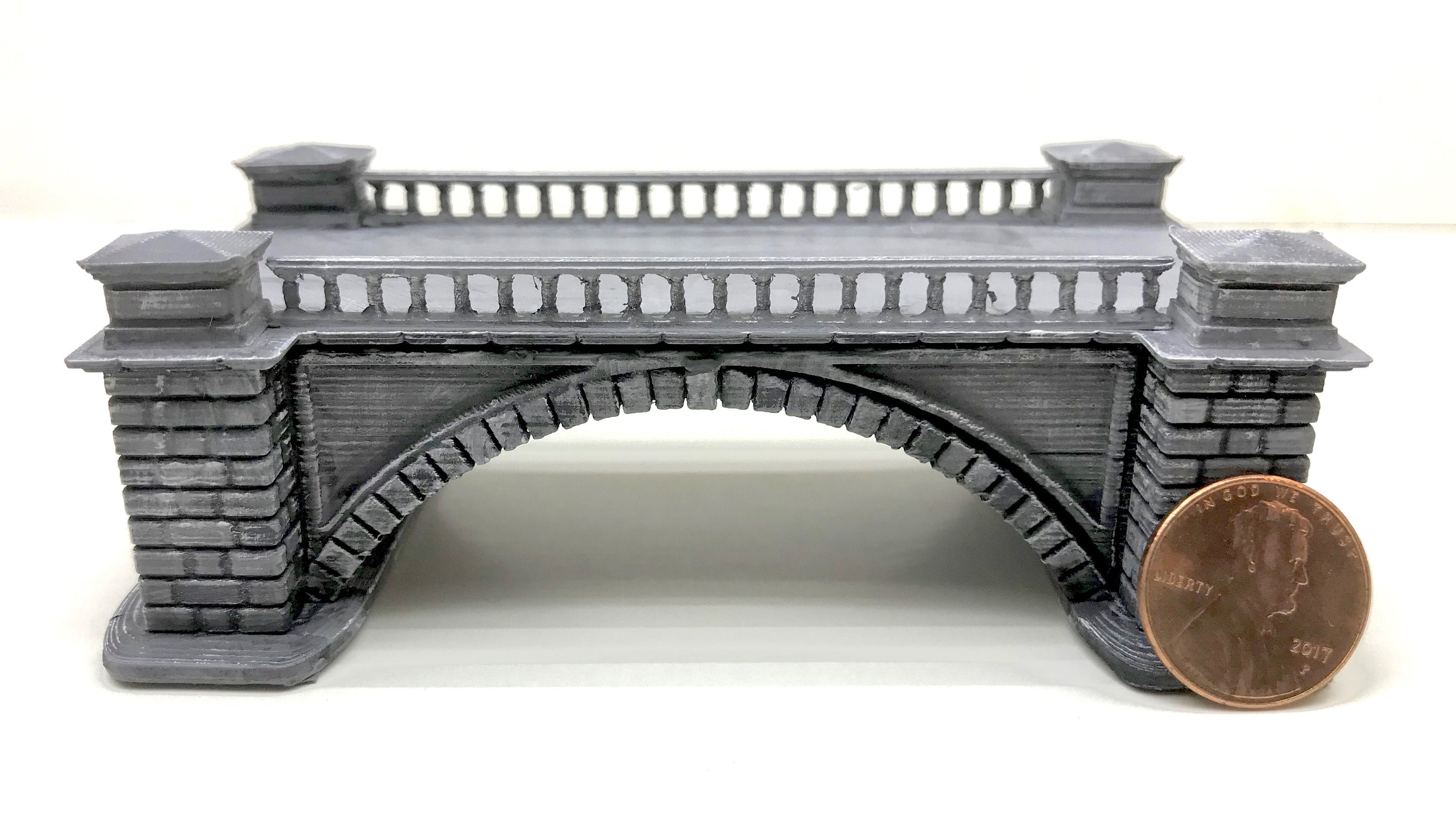 N Scale Stone Arch Bridge RTR Custom Designed/assembled/painted 1:160 ...