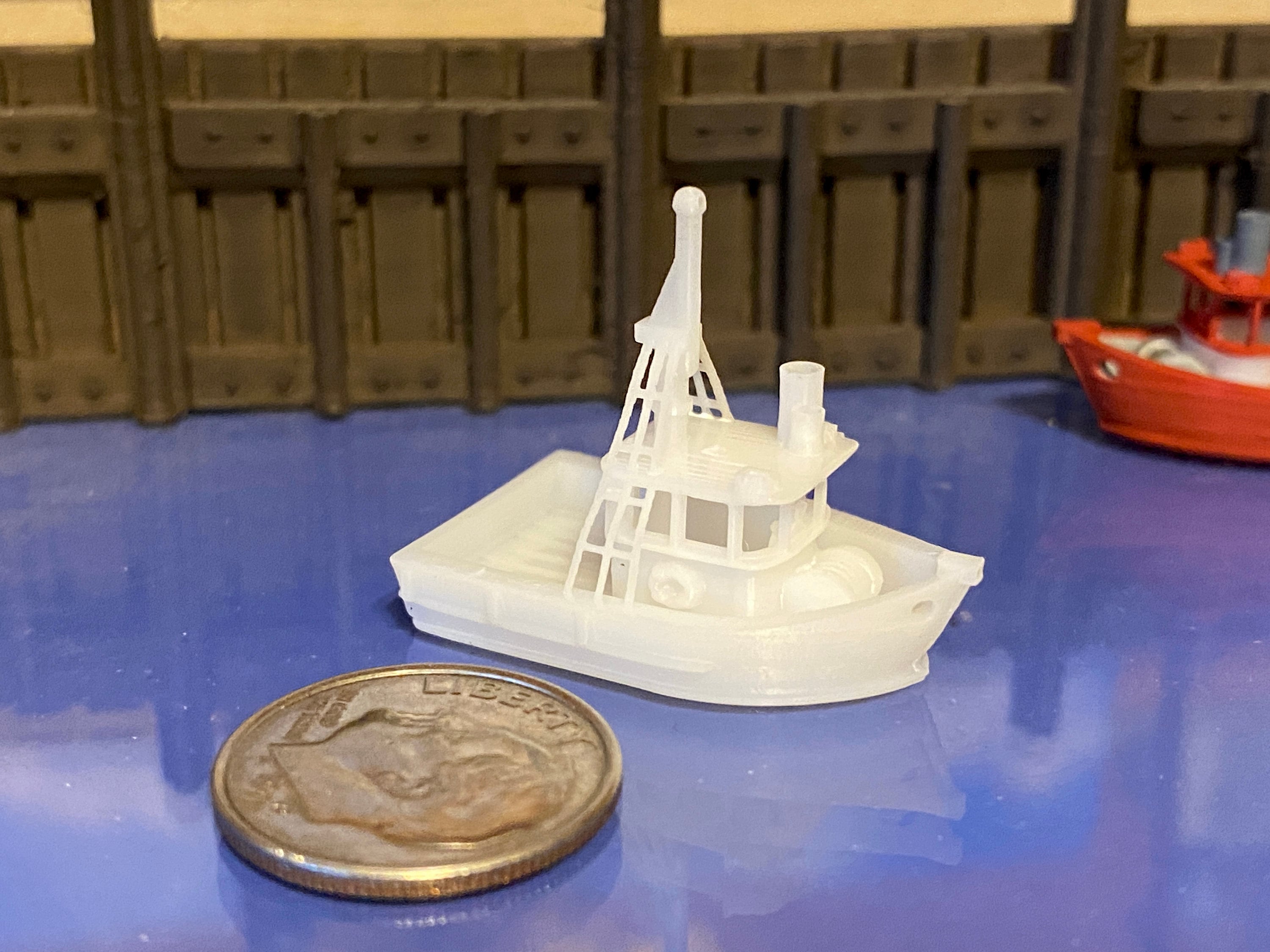 Z Scale Fishing Trawler Platinum Series 1:220 UNPAINTED Museum Quality ...