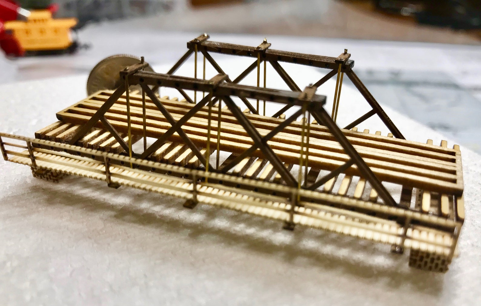 N Scale Pony Truss Bridge RTR or KIT Custom Designed Laser Cut - Etsy