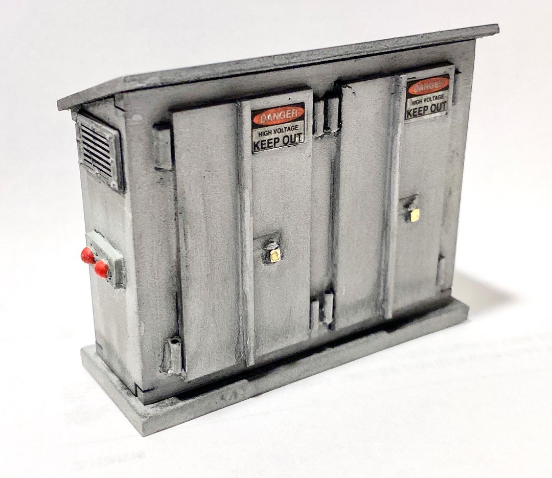 O Scale Electrical Relay Cabinet Kit 1:48 Custom Designed Handcrafted ...