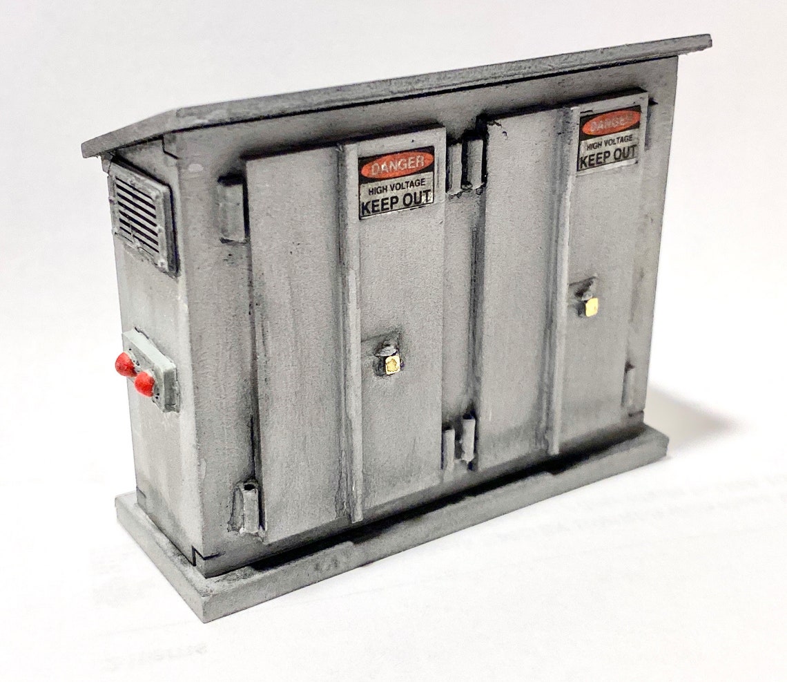 HO Scale Electrical Relay Cabinet 1:87 Building Plans - Custom Designed ...