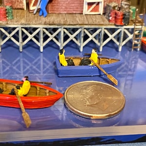 N Scale Row Boat Kit - 3 Boats (1:160) Handcrafted Model Railroad ...
