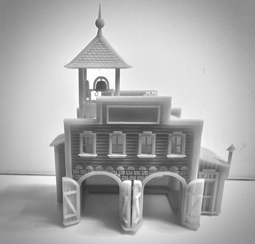 SME Platinum Series Fire Station Z Scale 1:220 UNPAINTED - Museum ...