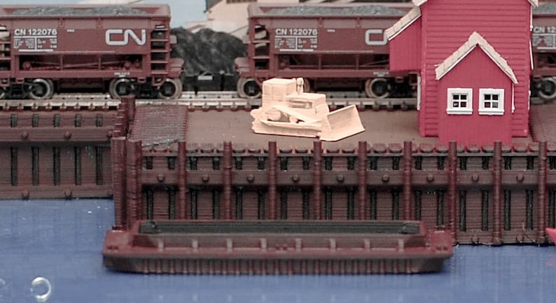 N Scale Hopper Barge Custom Designed Painted Model of a - Etsy