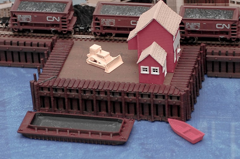 N Scale Hopper Barge Custom Designed Painted Model of a - Etsy