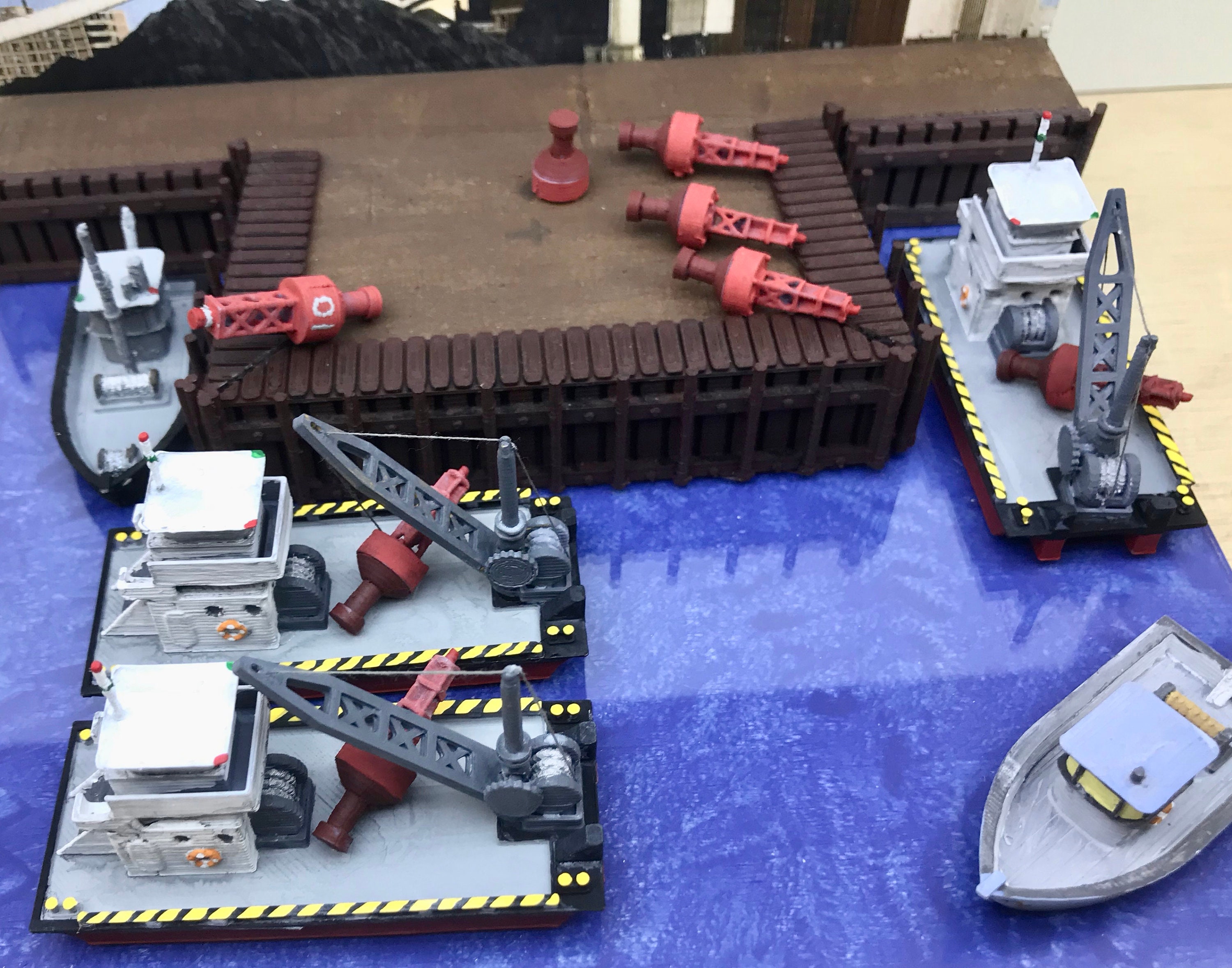 RTR 36' Work Barge N Scale 1:160 Custom Designed Handcrafted Model ...