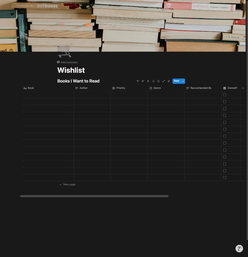 Annual Book Tracker Notion Template (digital Download) - Etsy