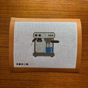 Coffee Espresso Maker | Hand-painted Needlepoint Canvas, 18 Count - Etsy