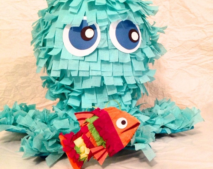 Octopus Pinata, Fish Pinata, Tissue Paper Garland, Under the Sea ...
