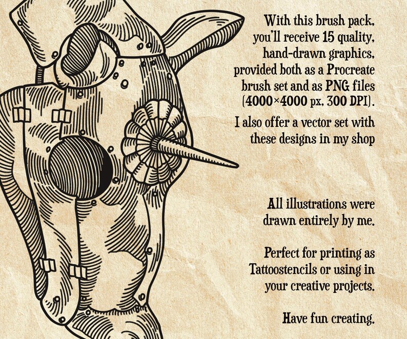 Procreate Knight Stamps – Medieval Armor, Vintage Engraved Knights ...
