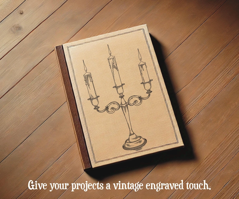 Procreate Candle Stamps – 30 Engraved Candles & Holders, Vintage Gothic ...
