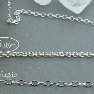 Silver Chain - Butter Chain Necklace - Etsy