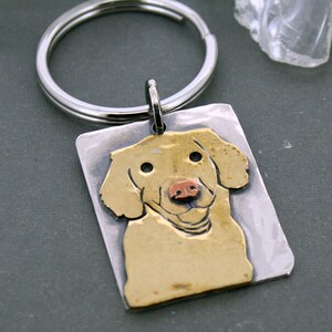 Dog Keychain Custom - Custom Sterling Silver Keychain - Dog Keychain ...