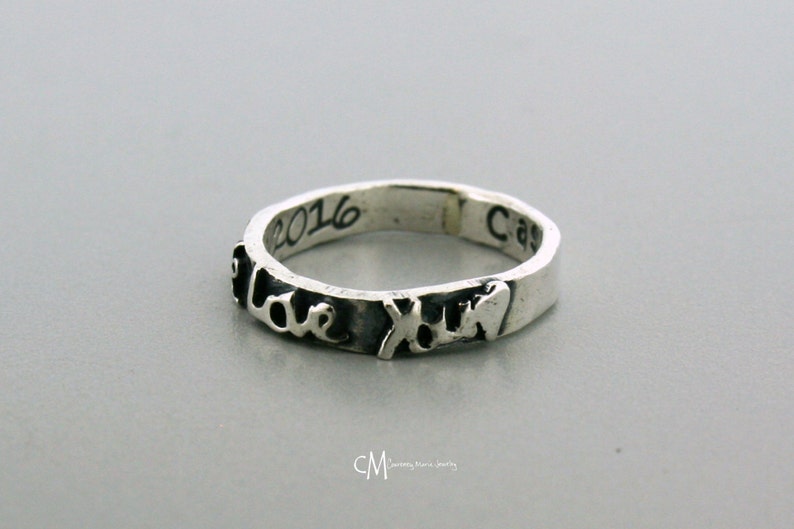 Personalized Handwriting Ring Handwriting Jewelry - Etsy