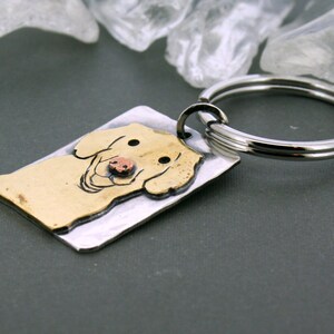 Dog Keychain Custom - Custom Sterling Silver Keychain - Dog Keychain ...