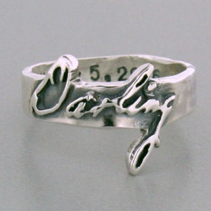 Signature Ring - Mommy Gift - Ring Finger - Signature Jewelry - Silver ...