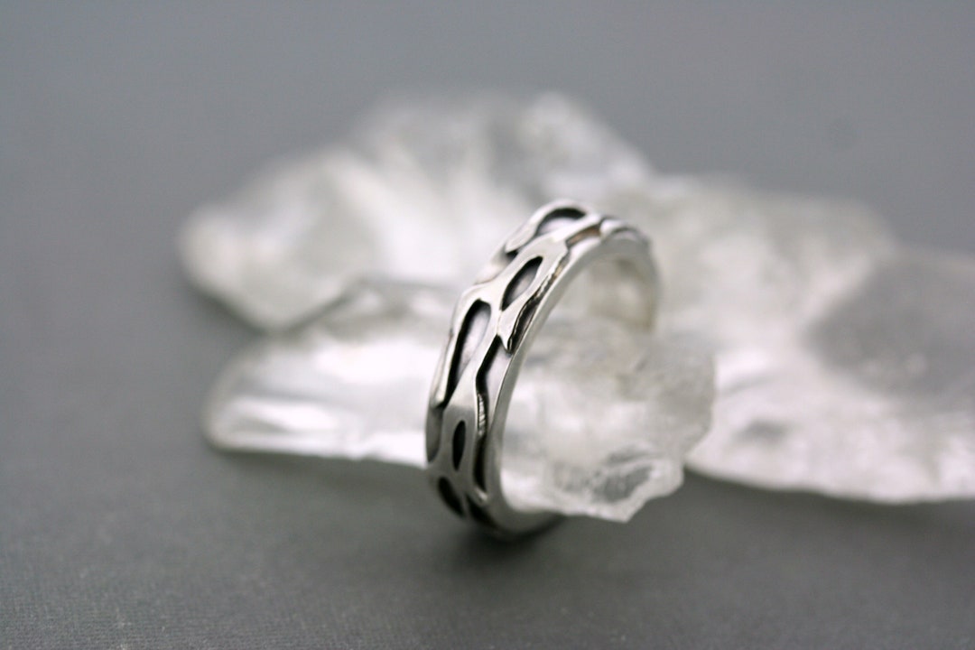 Silver Flame Ring - Ring of Fire - Unisex Fire Ring - Hot Rod Flames - Etsy