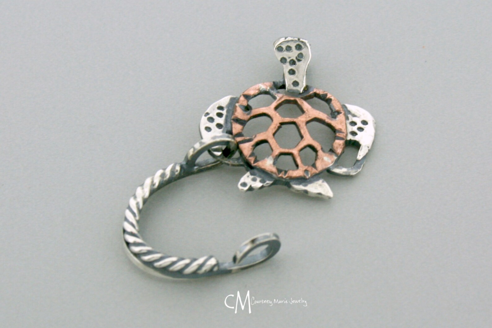 Copper Sea Turtle Pendant Turtle Pendant Handmade Turtle Pendant Charm ...