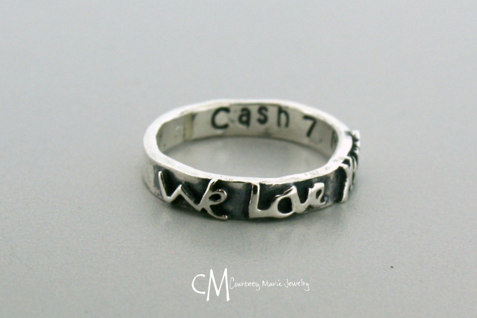 Personalized Handwriting Ring Handwriting Jewelry - Etsy