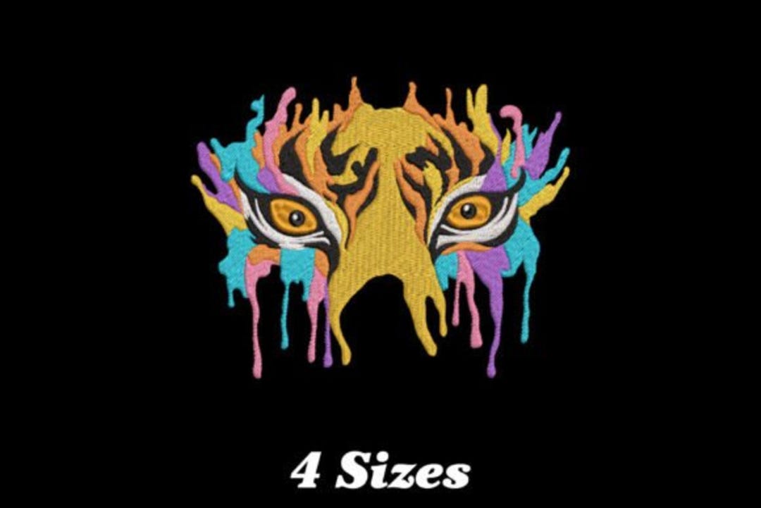 Tiger Eyes Embroidery Design/ Embroidery Design/ Embroidery File/ Pes ...