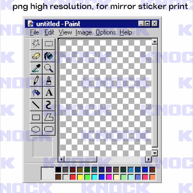 Ms Paint Mirror - Etsy