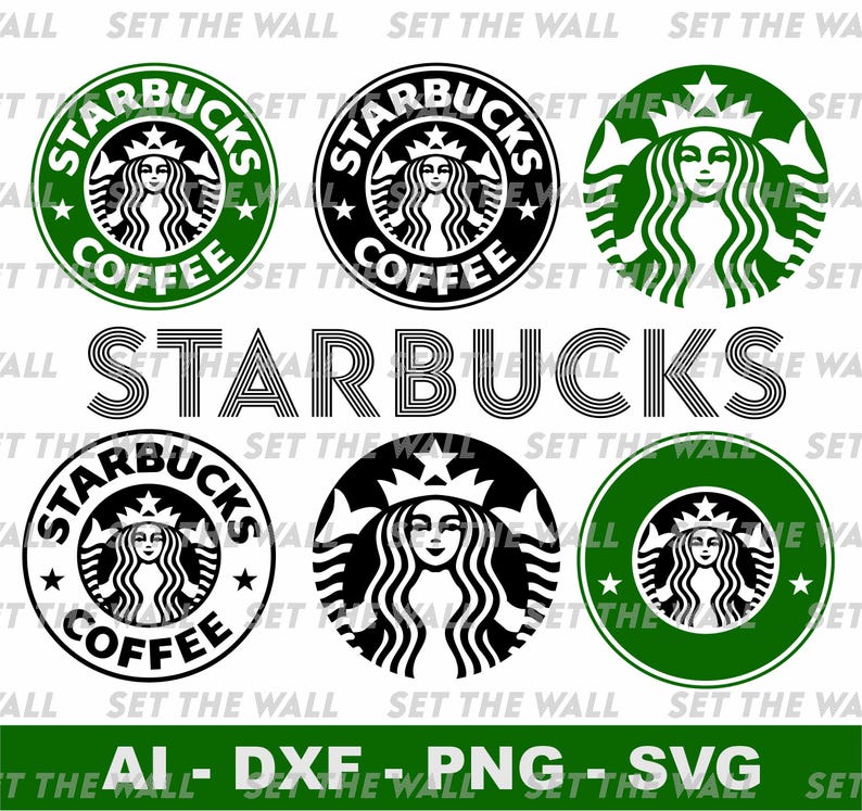 Starbucks Logo (svg, Png, Ai, Dxf Bundle) (digital Download) - Etsy