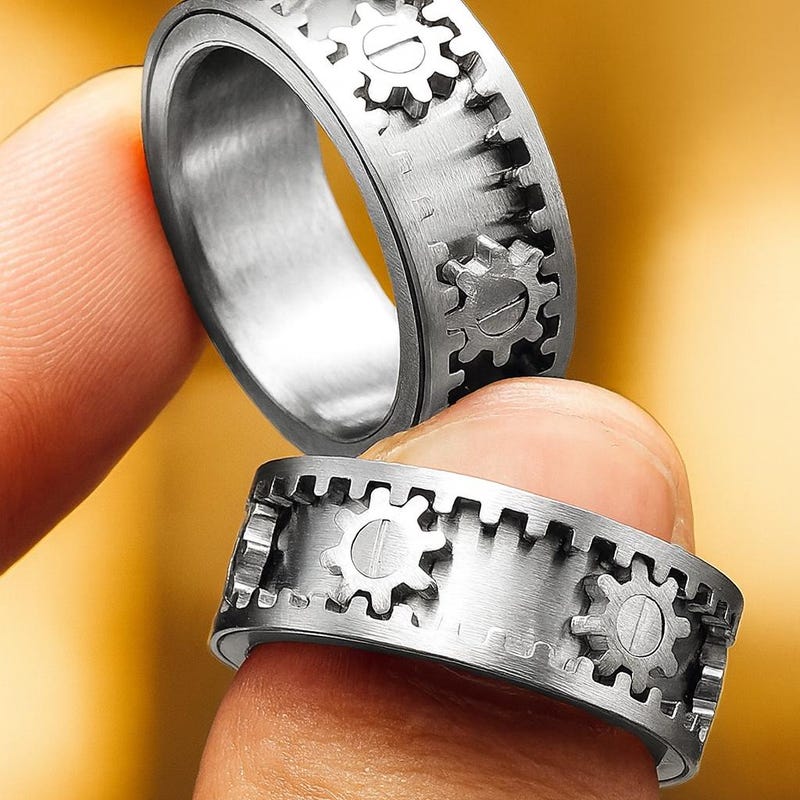 Mechanical Ring - Etsy