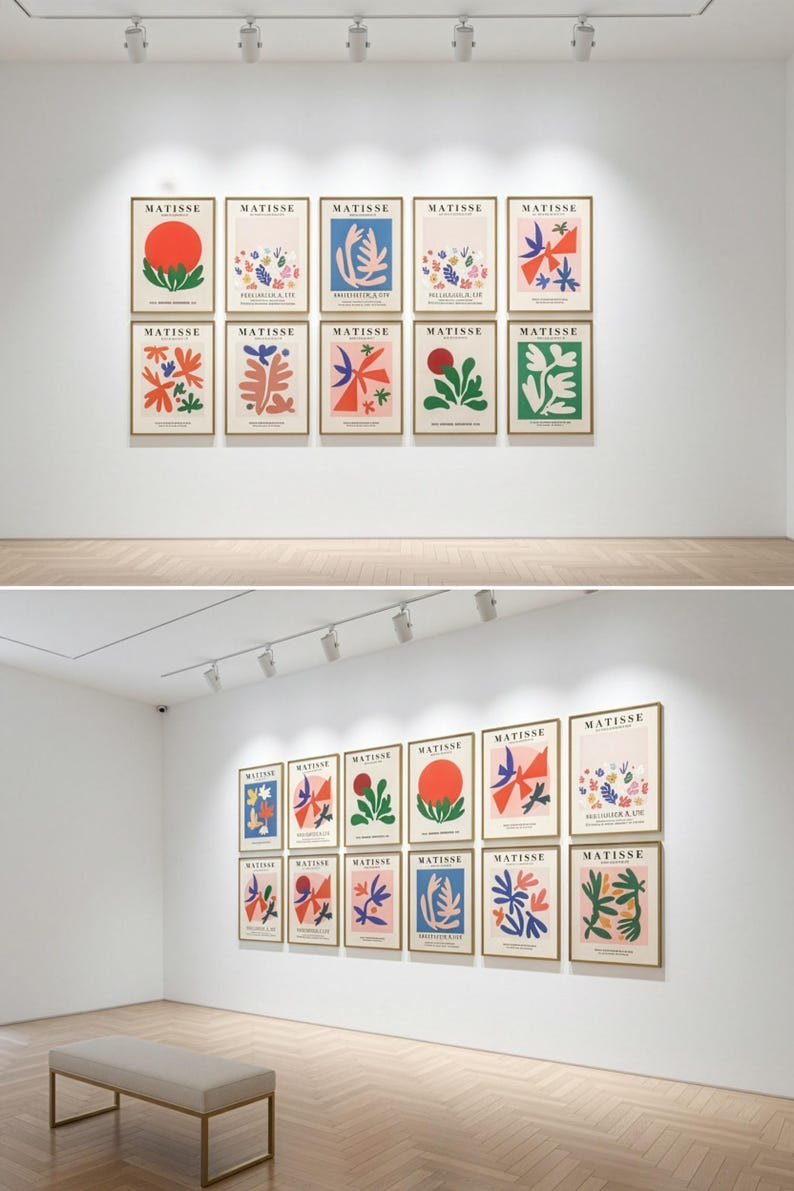 Matisse Poster Set of 10 Printable Wall Art, Colorful Abstract ...