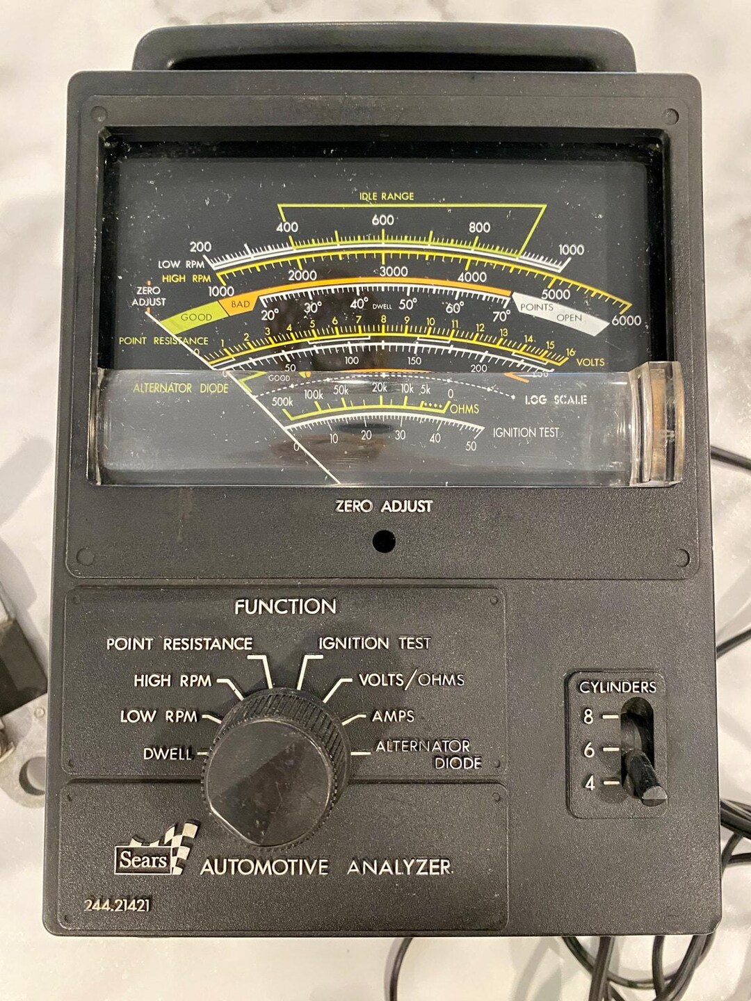 Vintage Sears Roebuck & Co Automotive Analyzer 244-21421 Tester ...