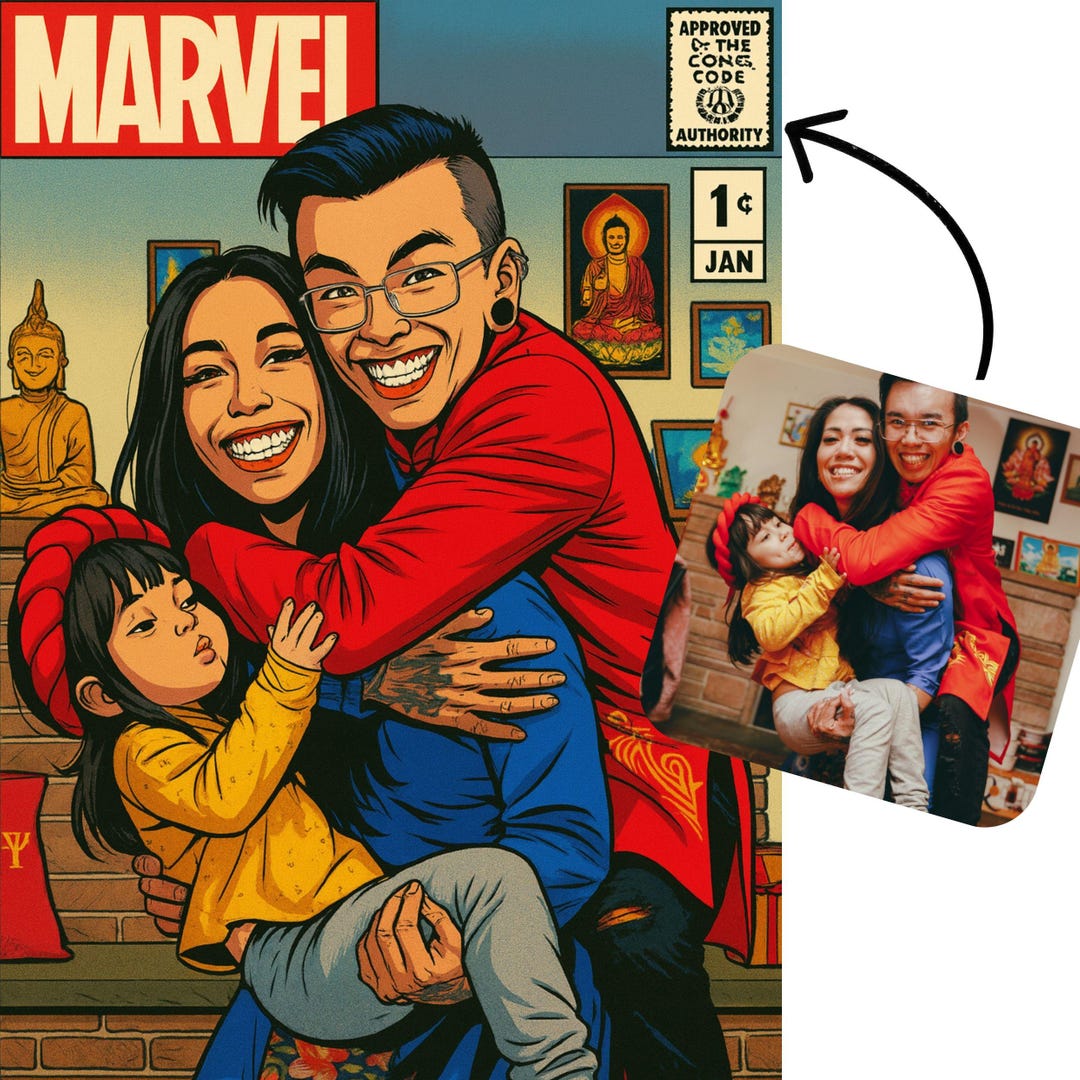 Personalized Comic Book Cover, Photo to Retro Pop Art (digital Download ...