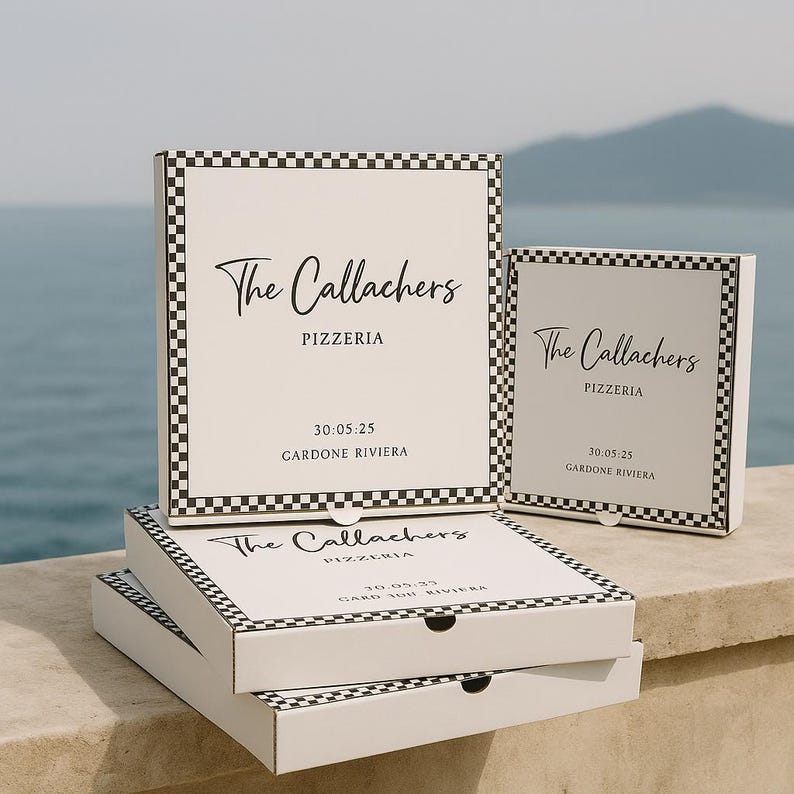 Custom Pizza Box Template | Party Pizza Boxes | Personalised Party ...