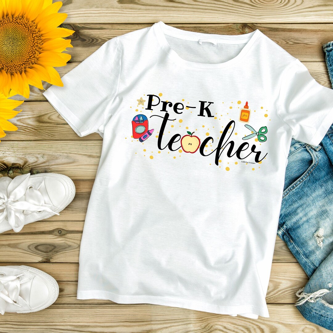 Pre K Teacher PNG – Cute Graphic Design for Early Childhood Teachers ...