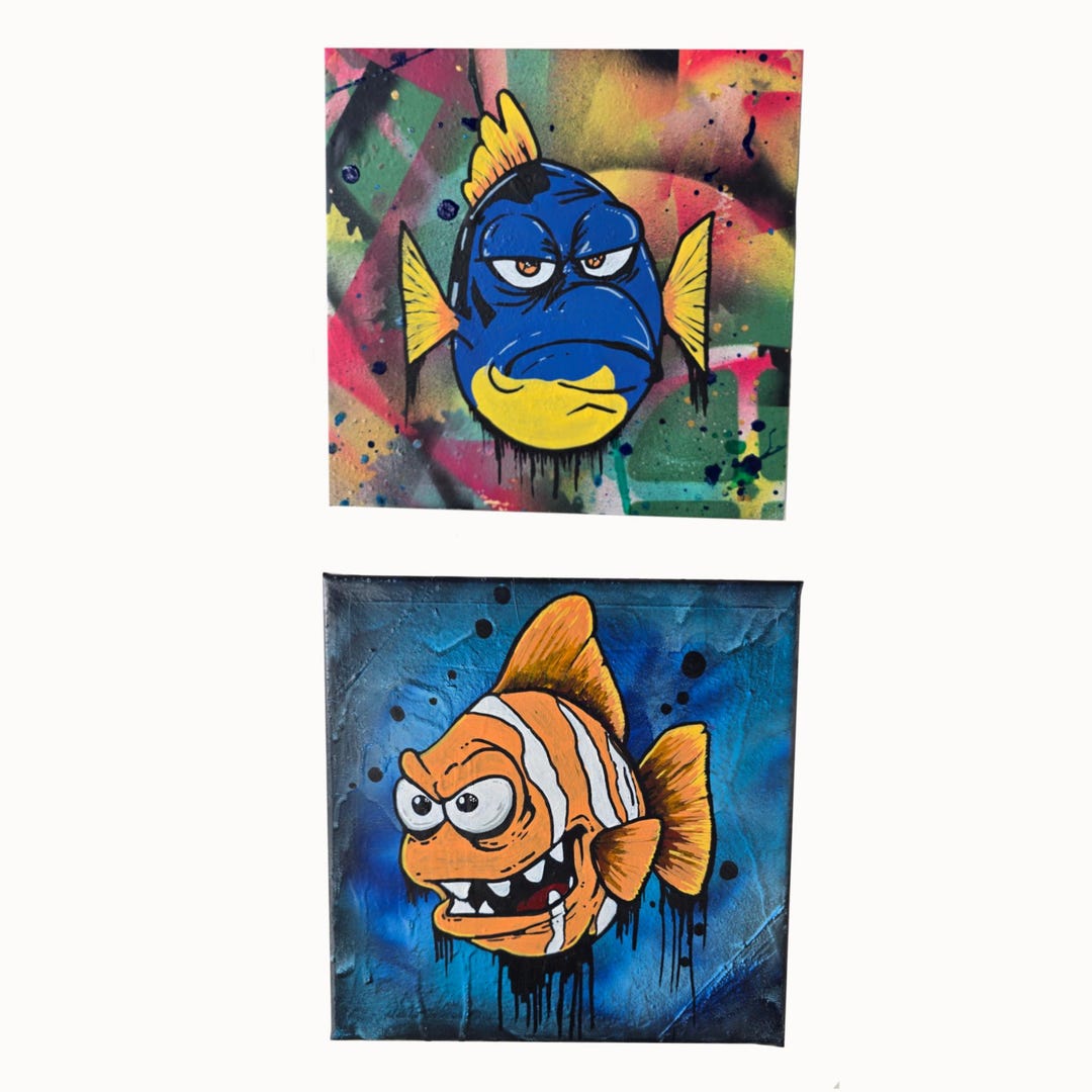 Hank & Grace – Original Fish Character Paintings by Greg Sullivan ...
