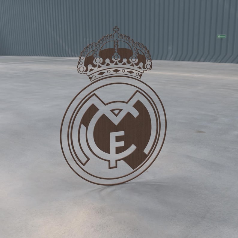 Real Madrid Football Club Logo - Download Free Dxf for Cnc Plasma ...