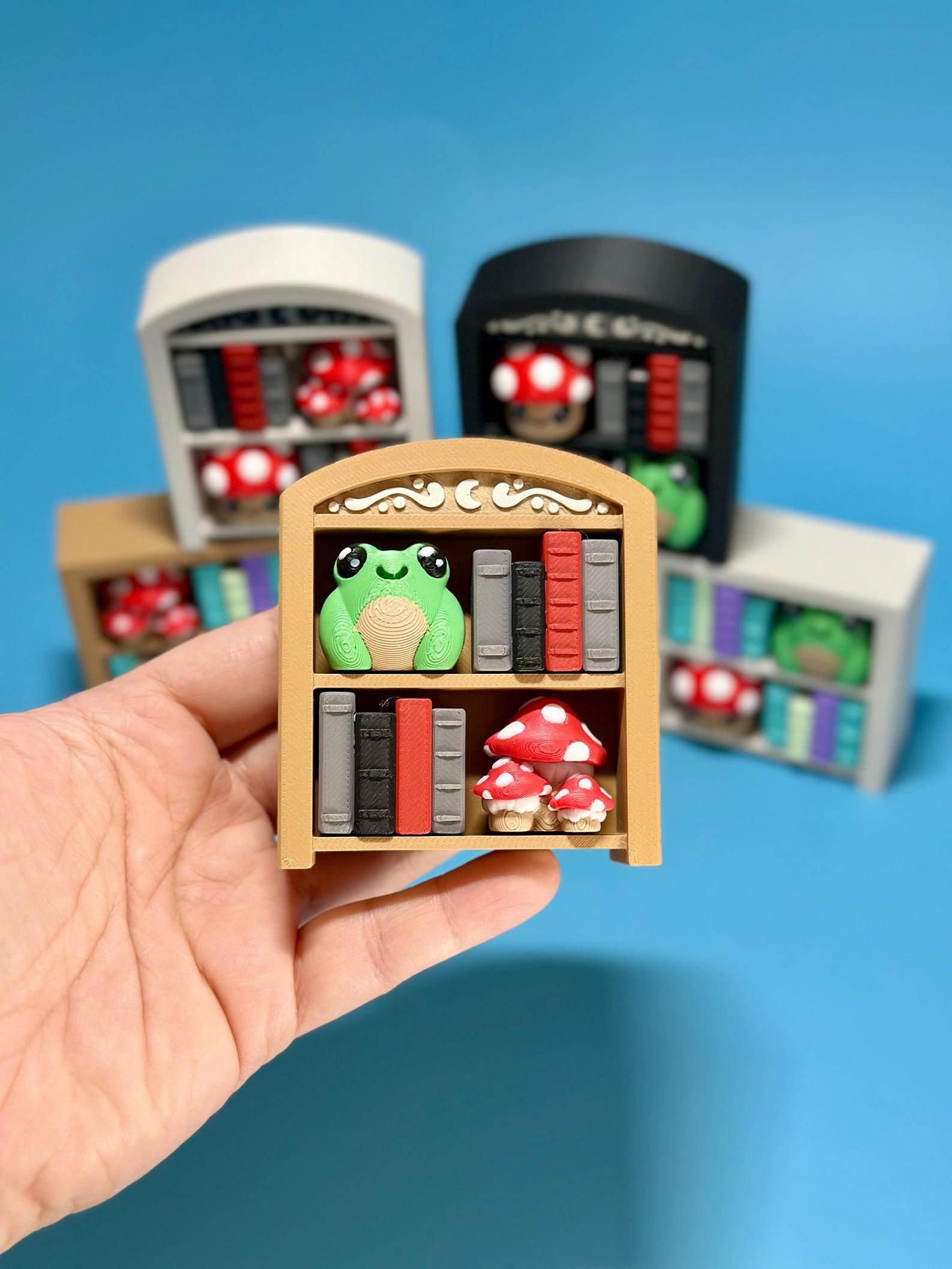 Cozy Book Nook Bookshelf Fidget Multi-clickers: 3D Printed Build Your ...