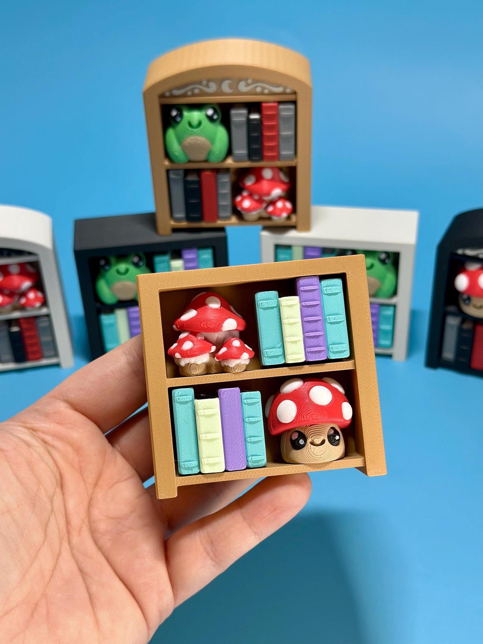 Cozy Book Nook Bookshelf Fidget Multi-clickers: 3D Printed Build Your ...